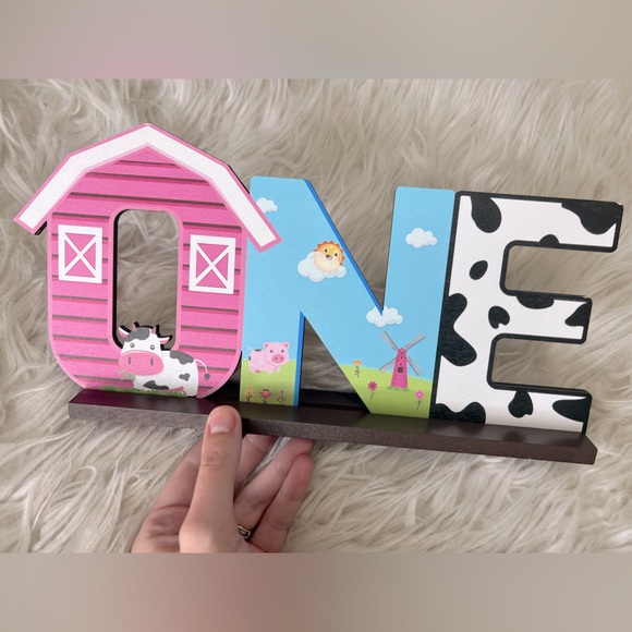 Holiday | New Baby Farm Theme One First Birthdayphotoshoot Decoration ...